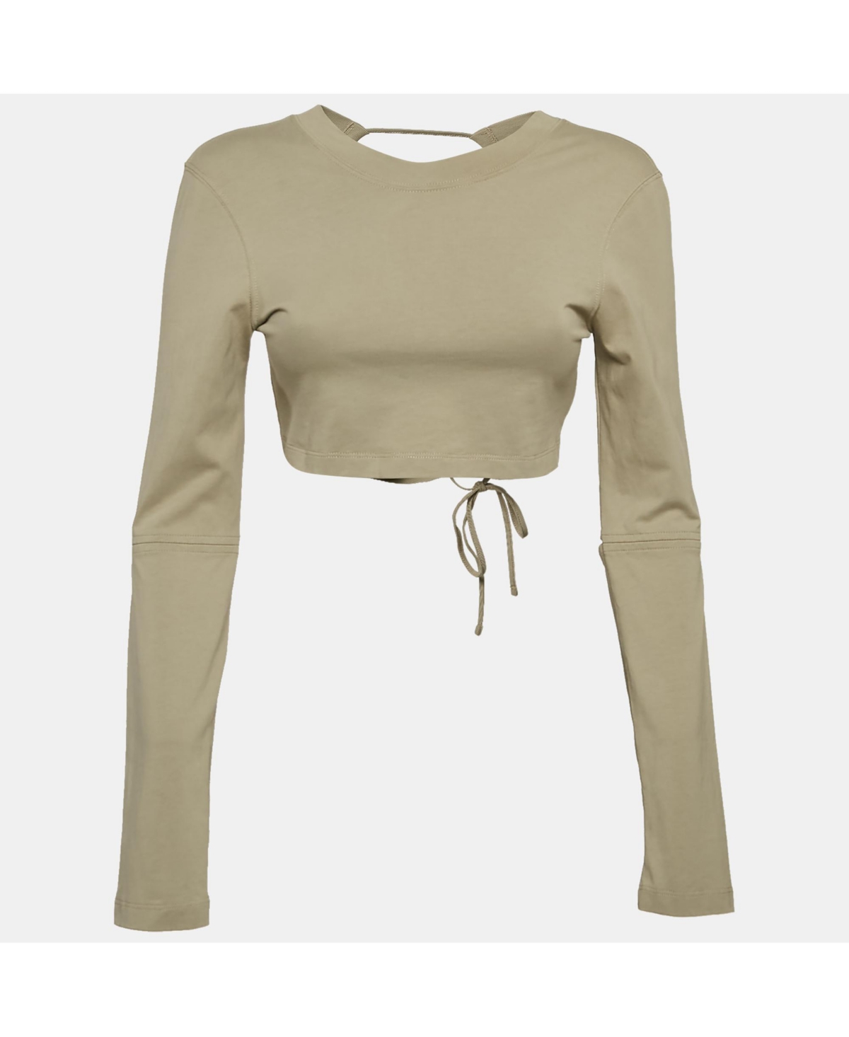 Click here for Pre-Owned Jacquemus Womens Sage Green Cotton Open... prices