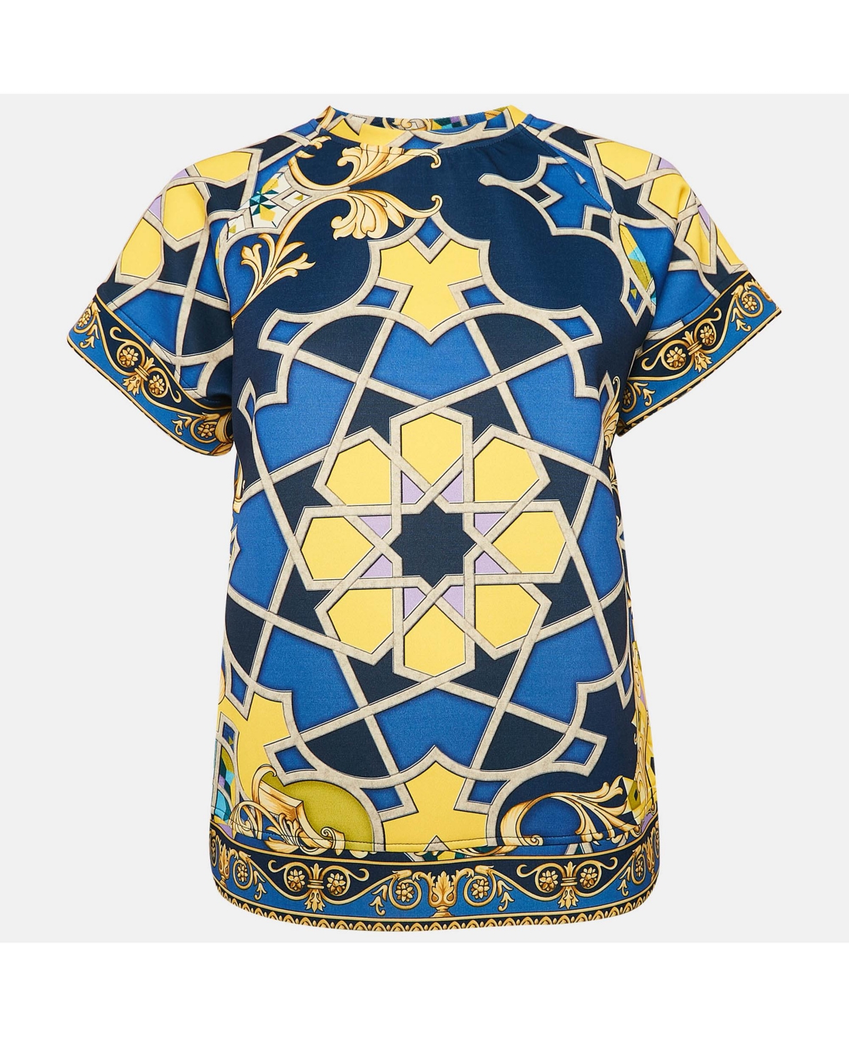 Click here for Pre-Owned Versace Womens Collection Navy Blue Prin... prices