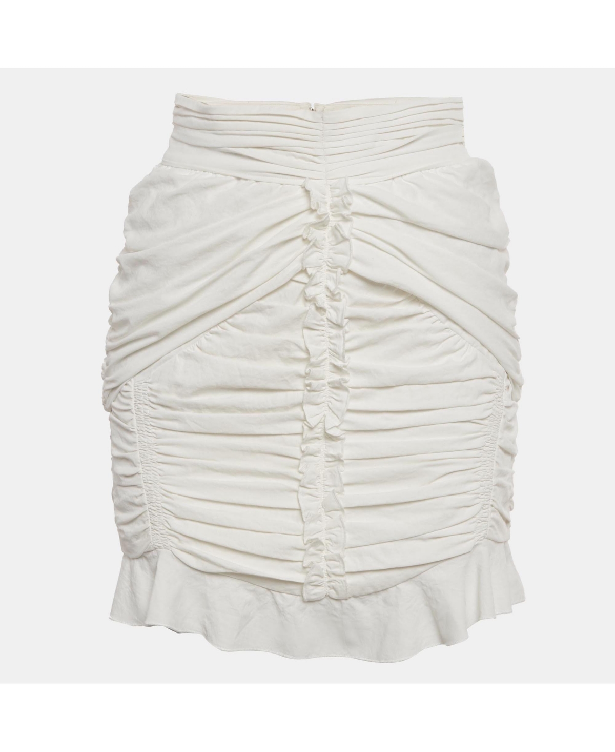 Click here for Pre-Owned Isabel Marant Womens White Crepe Ruched... prices