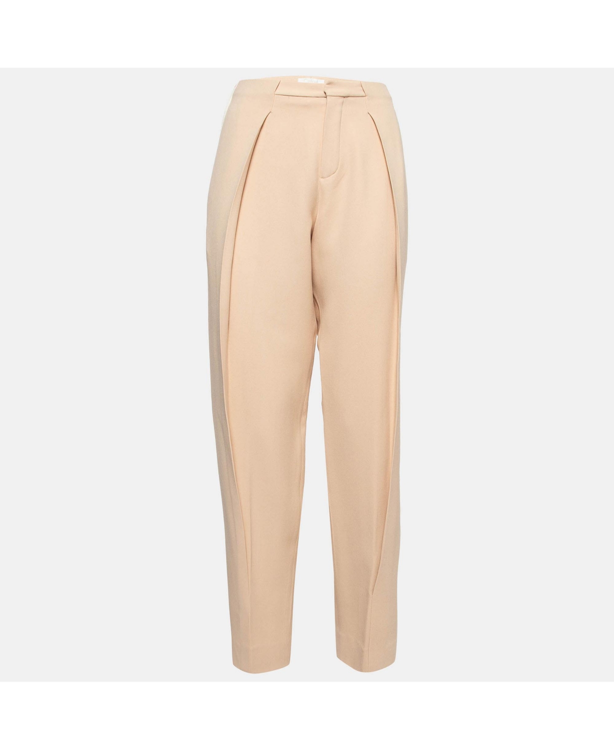 Click here for Pre-Owned Chloe Womens Light Beige Crepe Trousers prices