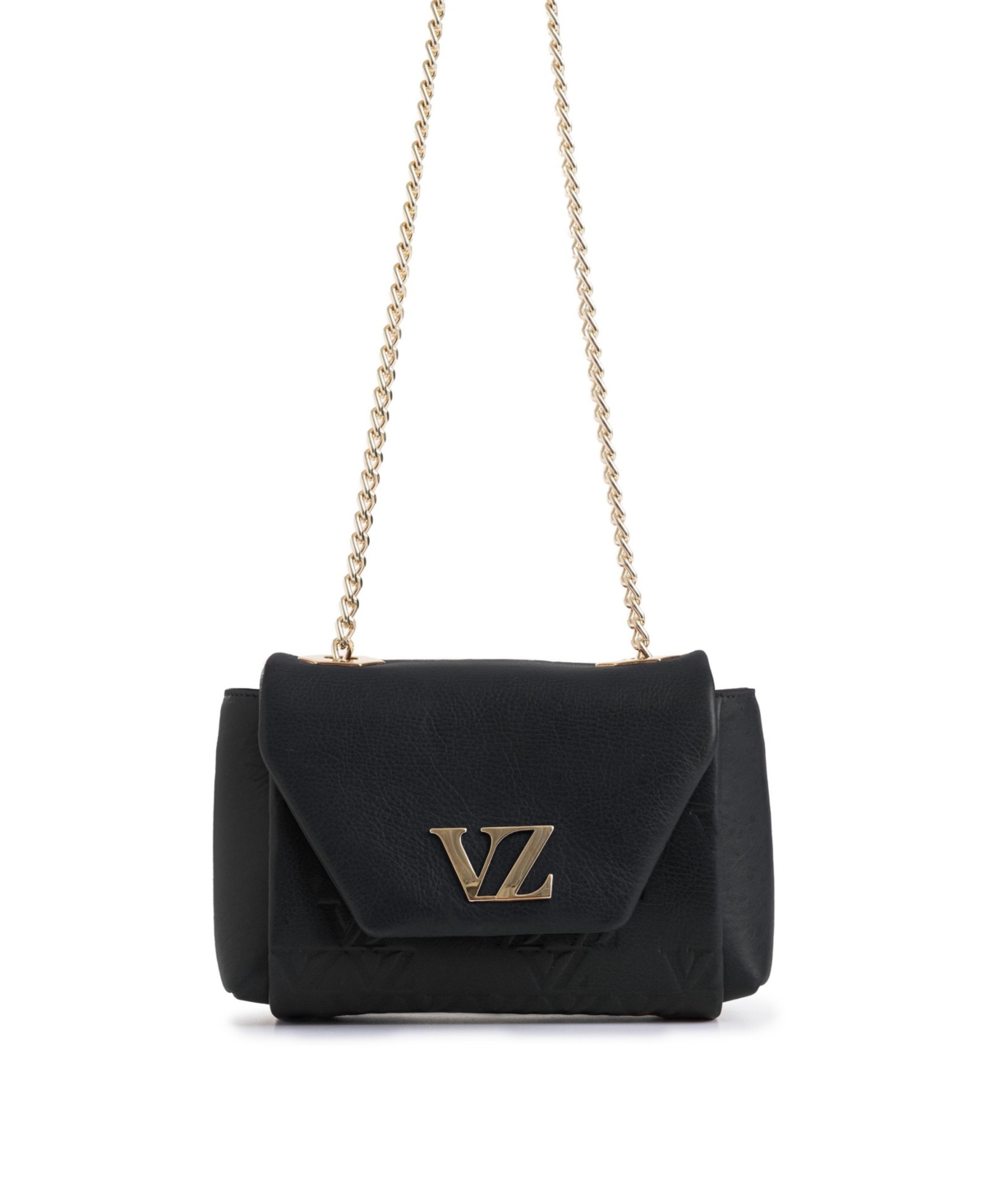 Click here for Velez Mini Lili Hands-Free Leather Bag with Metall... prices