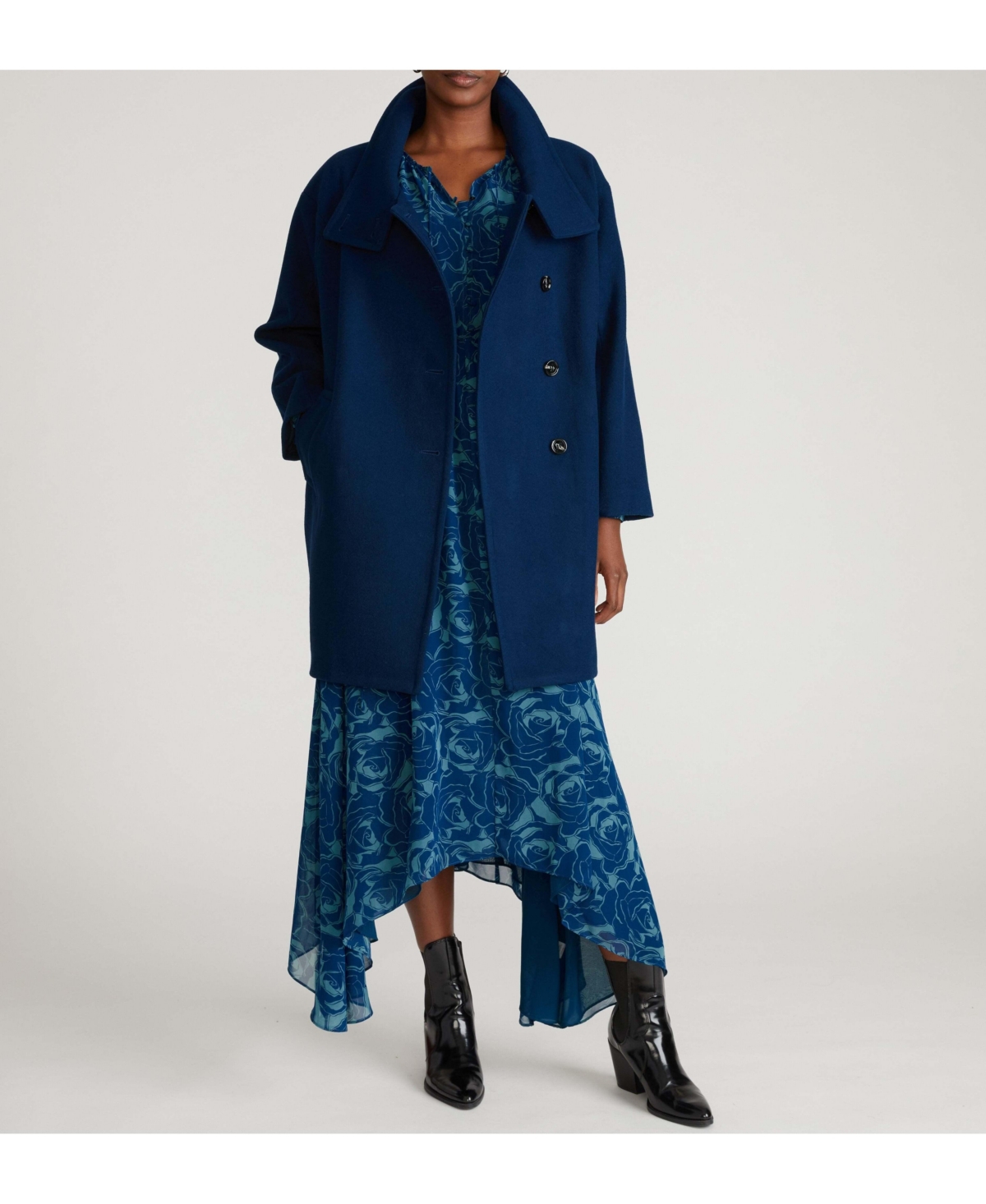 Click here for Universal Standard Plus Size Marlo Cocoon Coat - P... prices