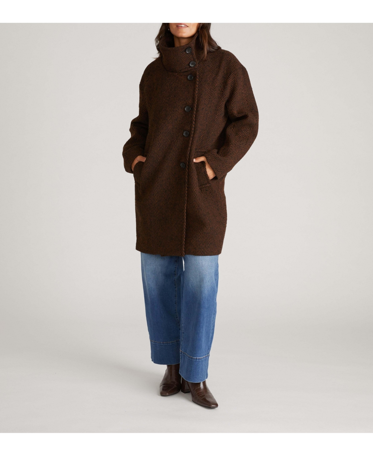 Click here for Universal Standard Plus Size Marlo Cocoon Coat - B... prices