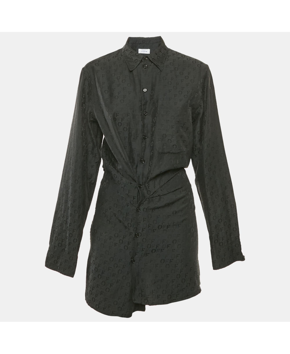 Click here for Pre-Owned Off-White Womens Black Logo Jacquard Cot... prices