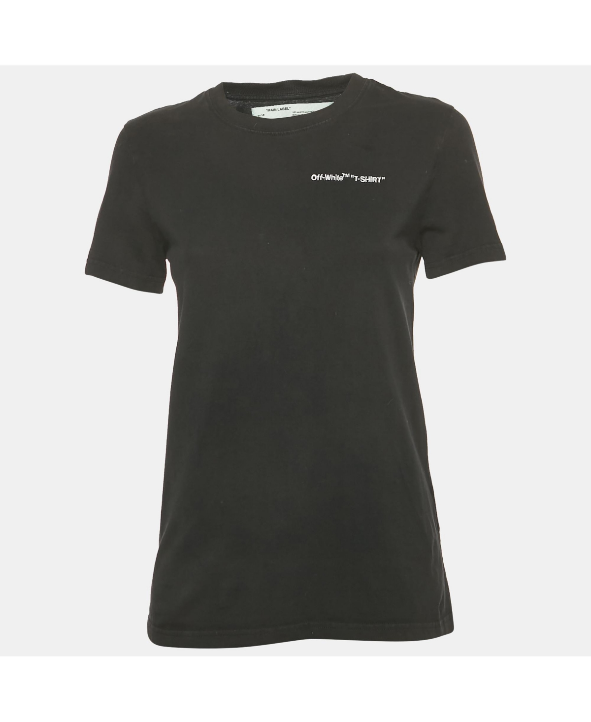 Click here for Pre-Owned Off-White Womens Black Logo Embroidered... prices