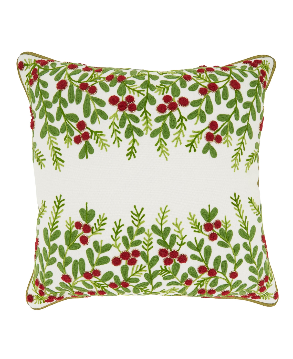 Click here for Saro Lifestyle Red Berry Poly Filled Decorative Pi... prices