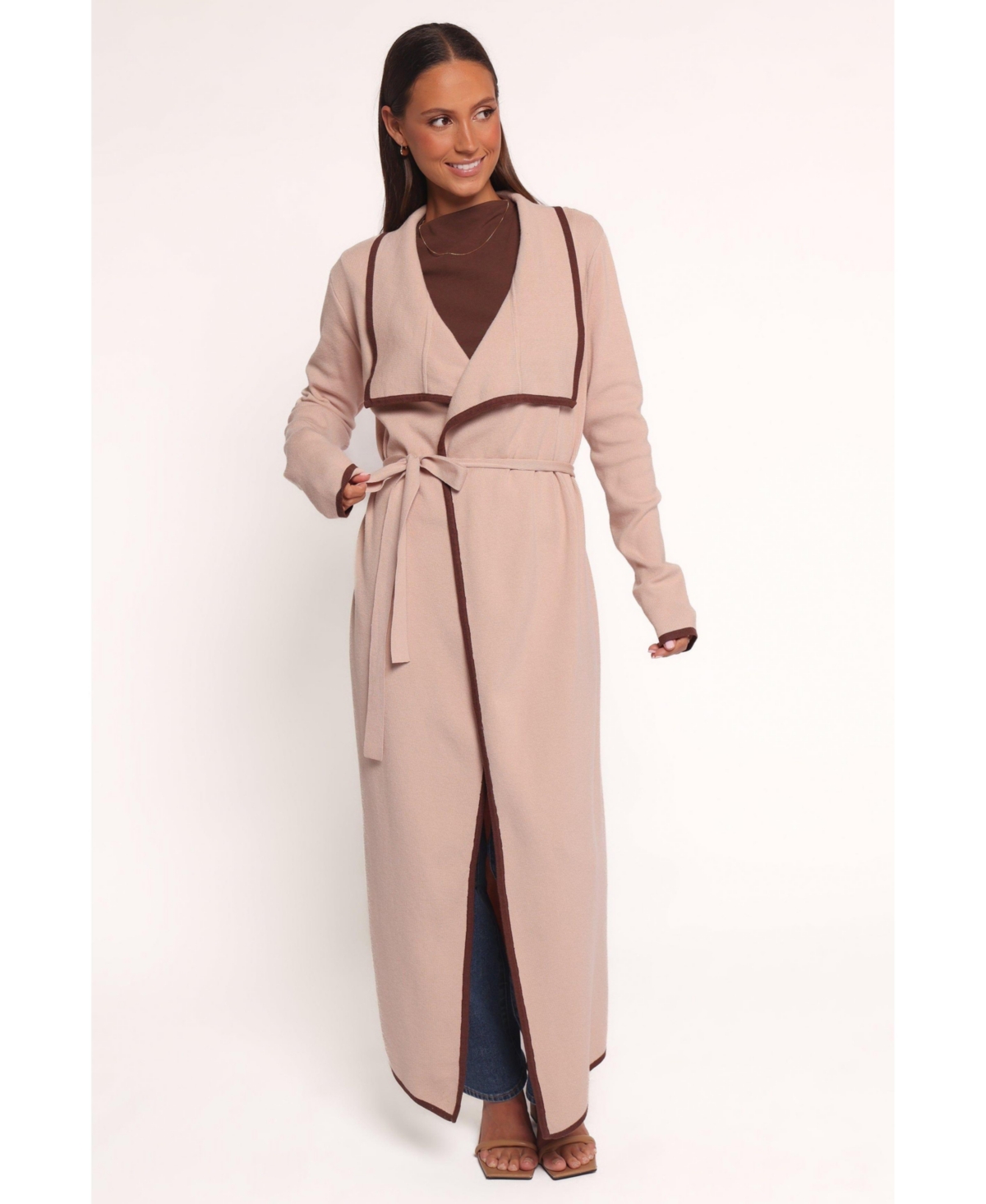 Click here for Petal and Pup Womens Vallis Contrast Trim Long Car... prices