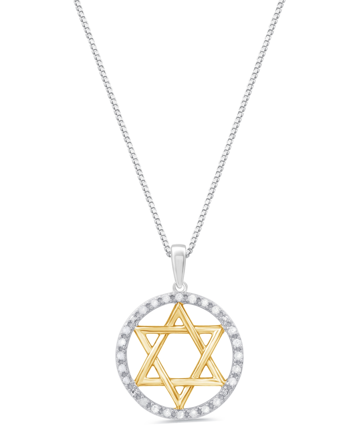 Click here for Marsala Diamond Star of David Pendant Necklace (1/... prices