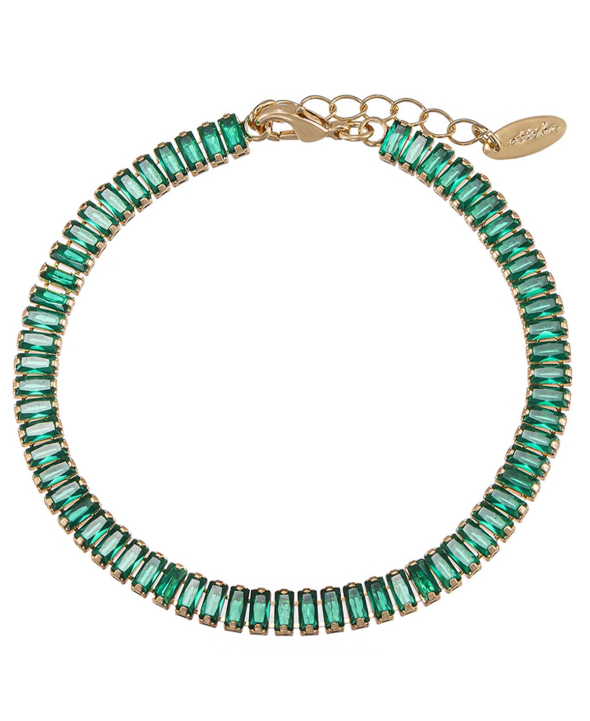 Click here for Ettika Rhinestone Baguette 18k Gold Plated Anklet... prices