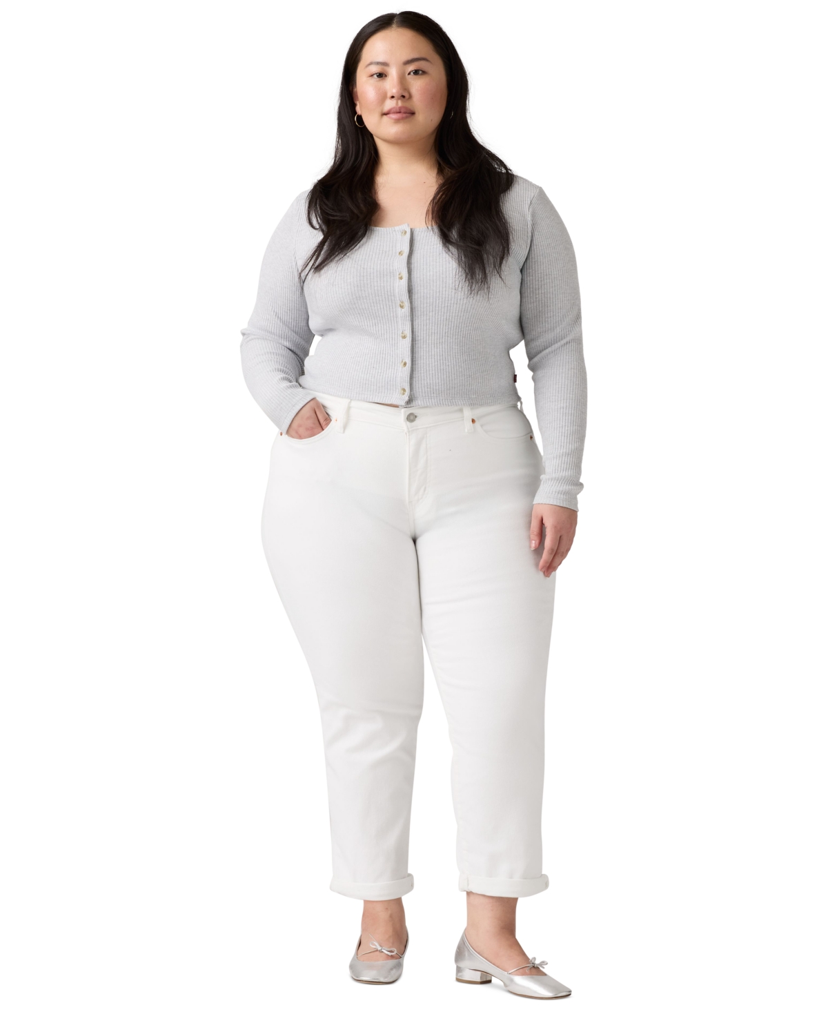 Click here for Levis Trendy Plus Size Boyfriend Jeans - Simply Wh... prices