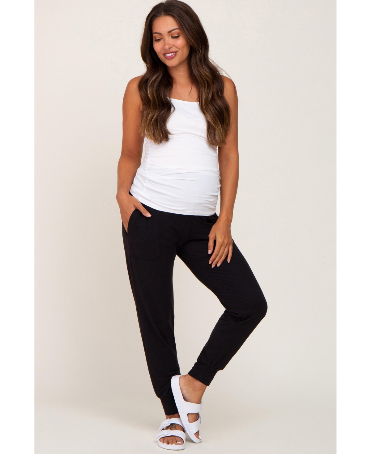 Click here for Pinkblush Maternity Black Soft Joggers - Black prices