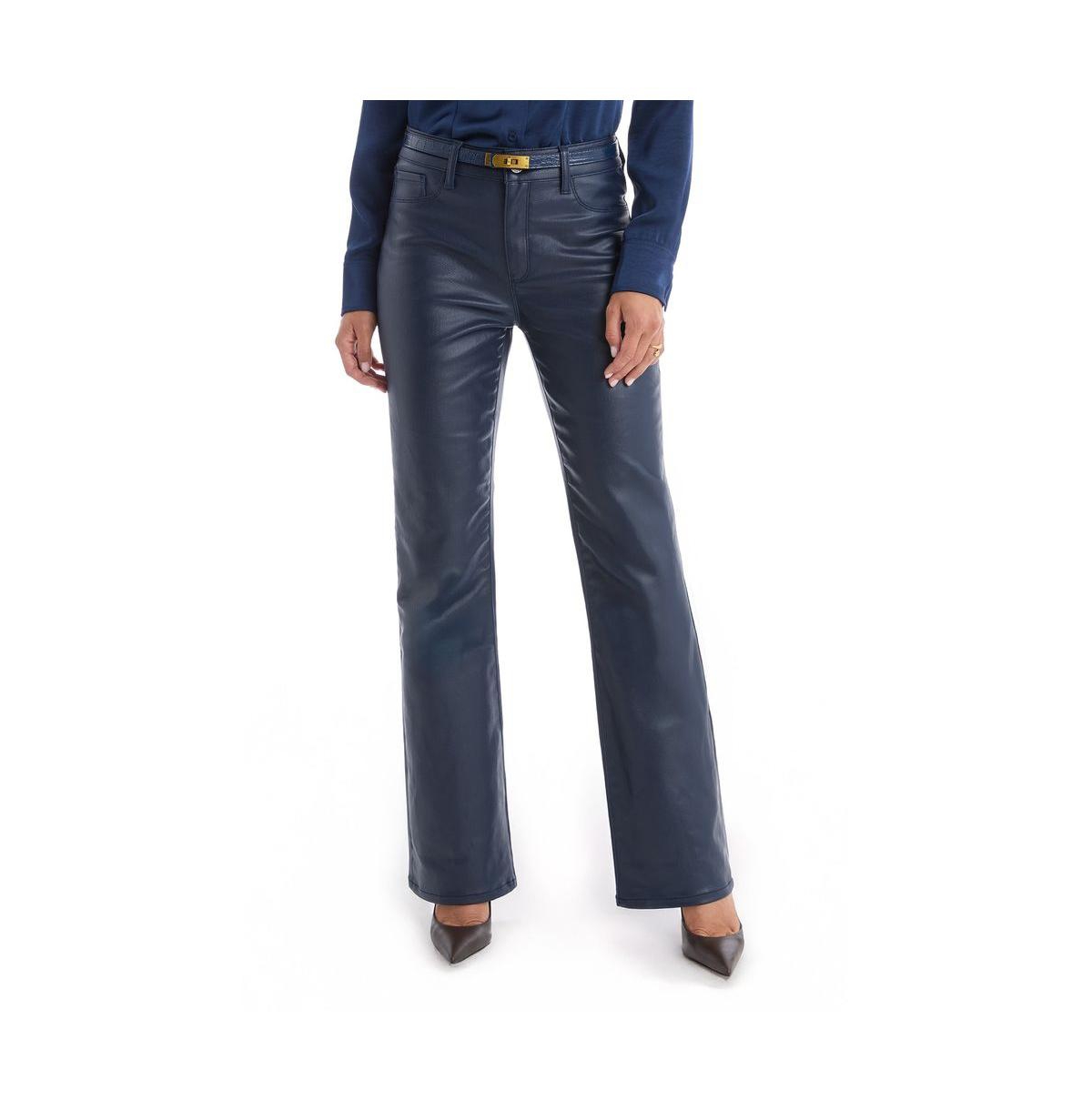 Click here for The Noli Shop Womens Aria Coated Flare Jean - Merl... prices