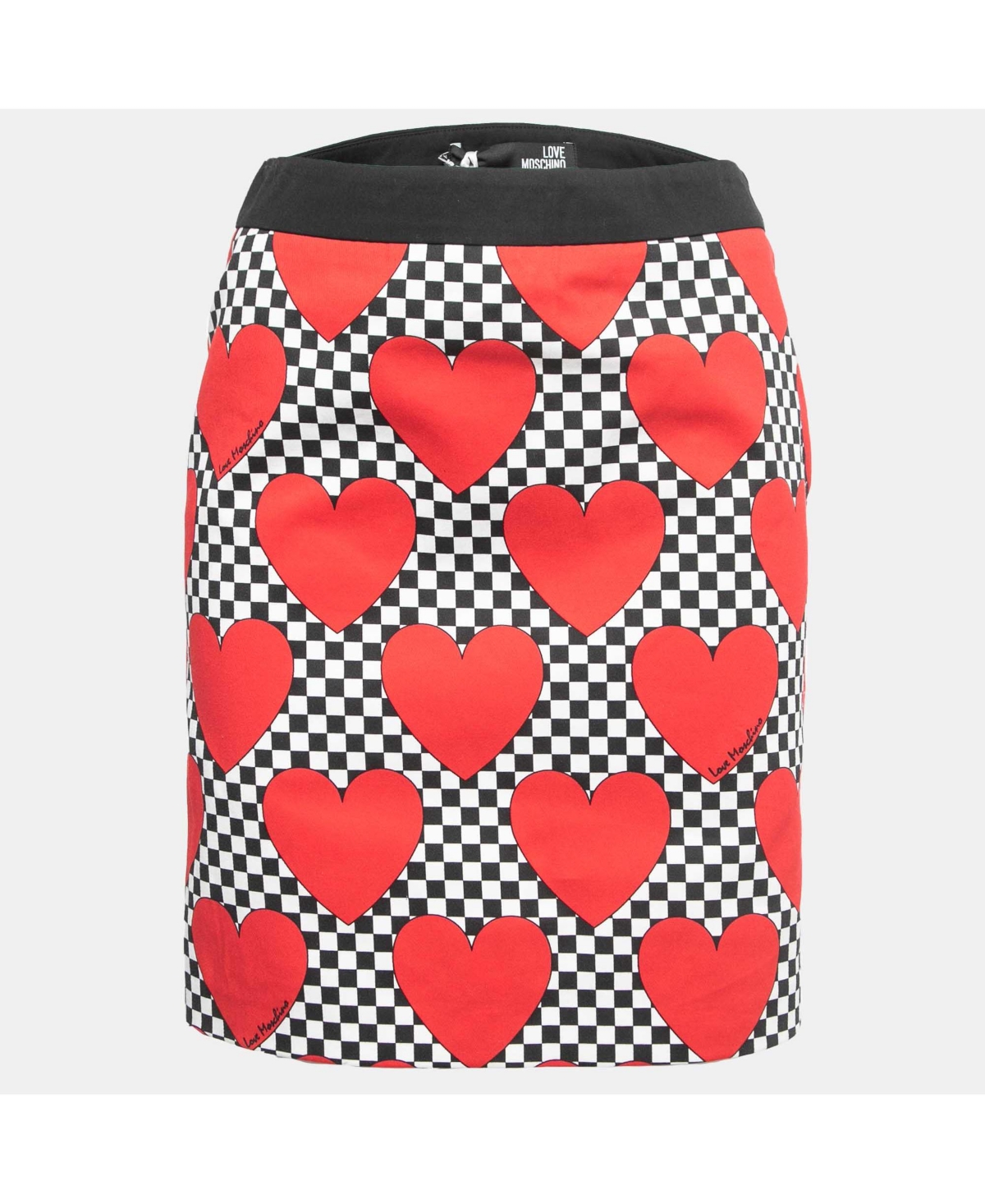 Click here for Pre-Owned Love Moschino Womens Black Hearts Print... prices