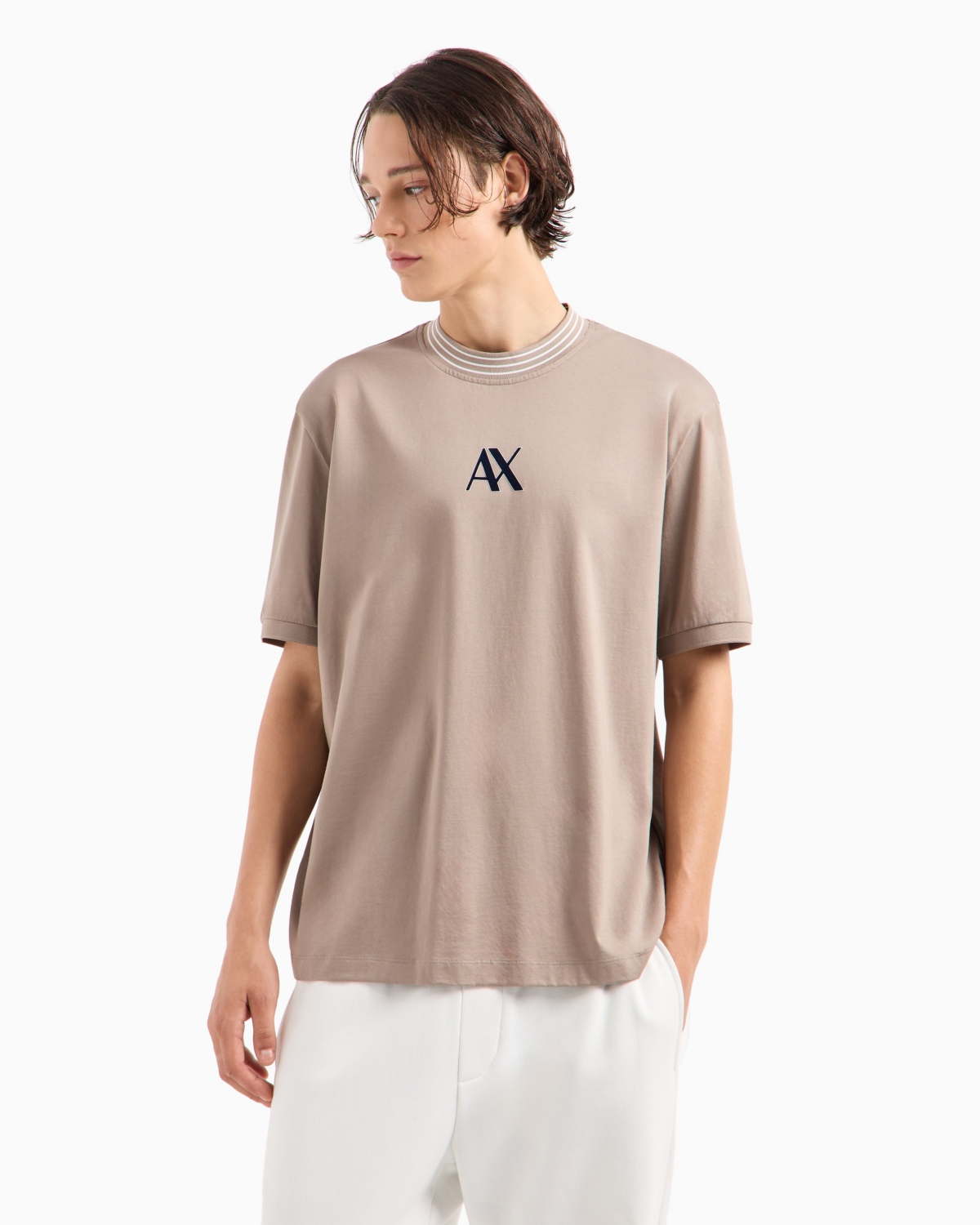Click here for A|X Armani Exchange Mens A|X Logo Print T-Shirt -... prices