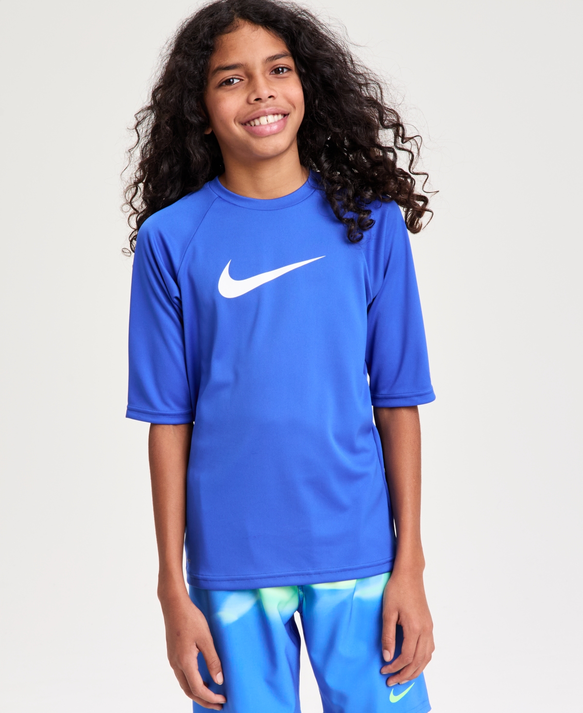 Click here for Nike Boys 8-20 High Neck Hydroguard Short-Sleeve T... prices