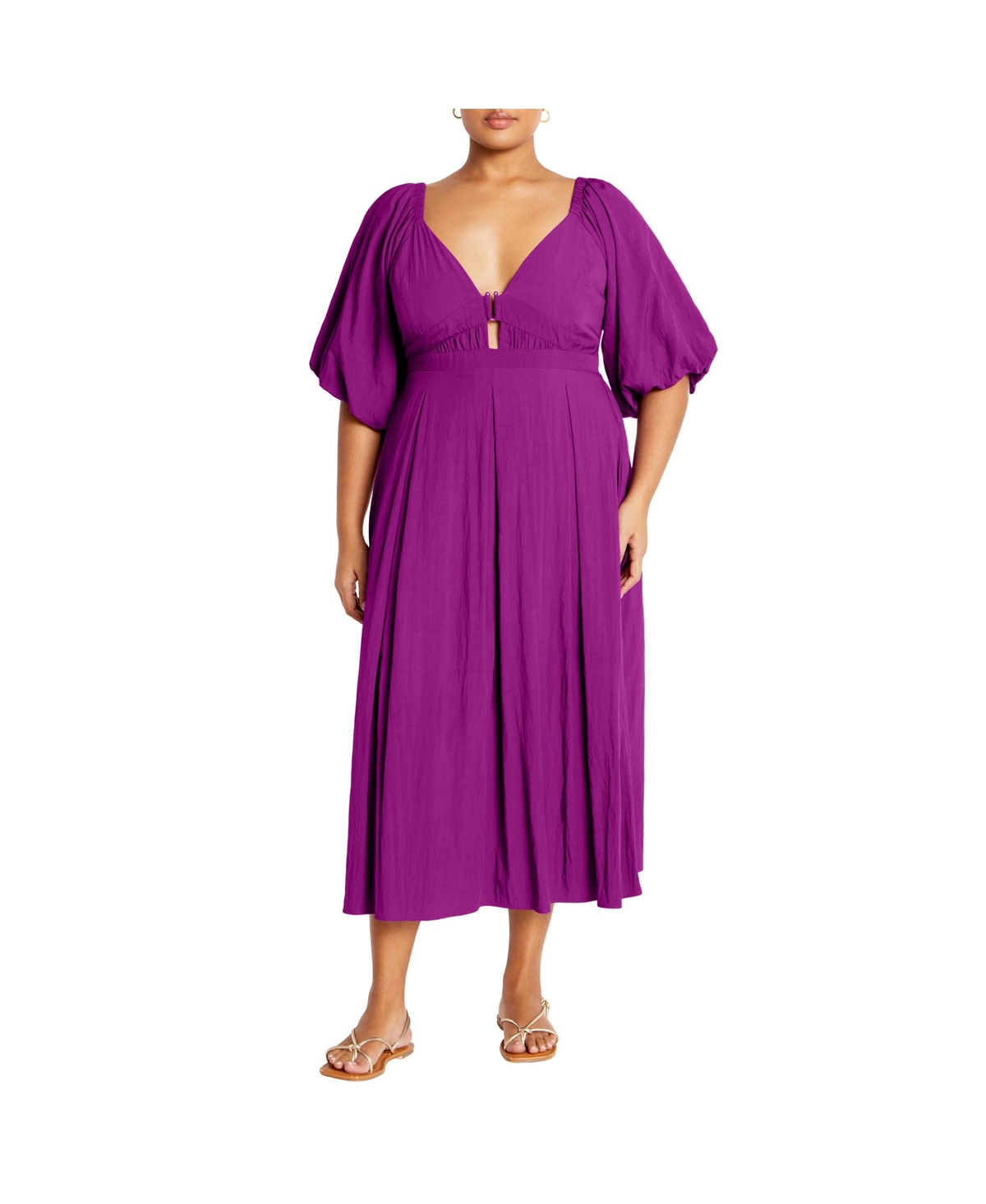 Click here for City Chic Womens Plus Size Shae Dress - Magenta prices