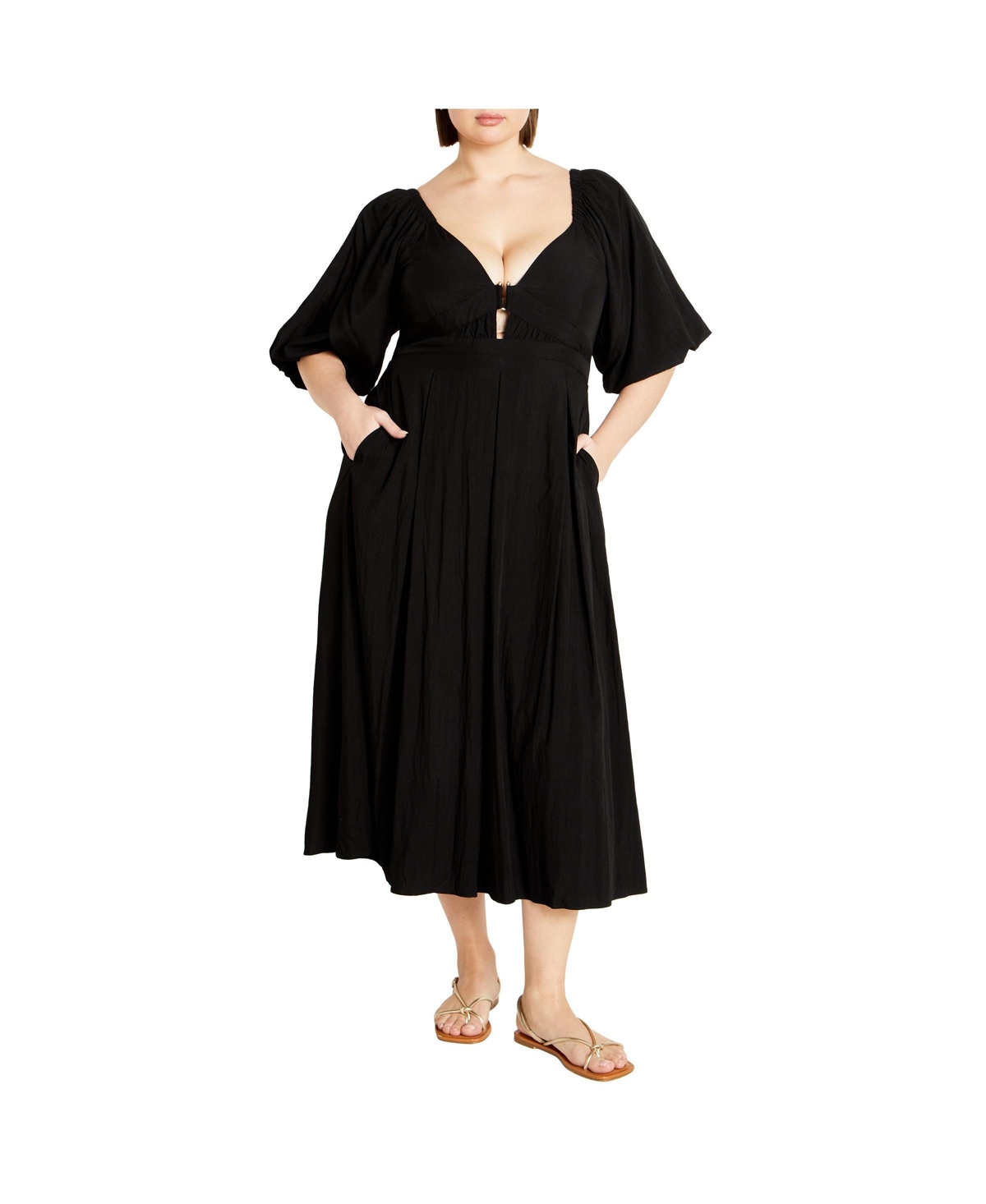 Click here for City Chic Womens Plus Size Shae Dress - Black prices