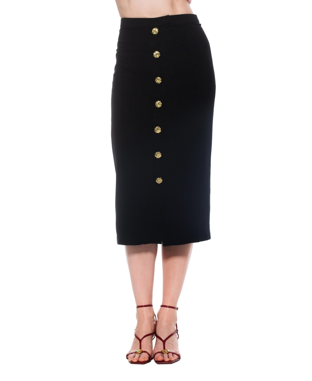 Click here for Alexia Admor Womens Carla Front Button Down Midi S... prices