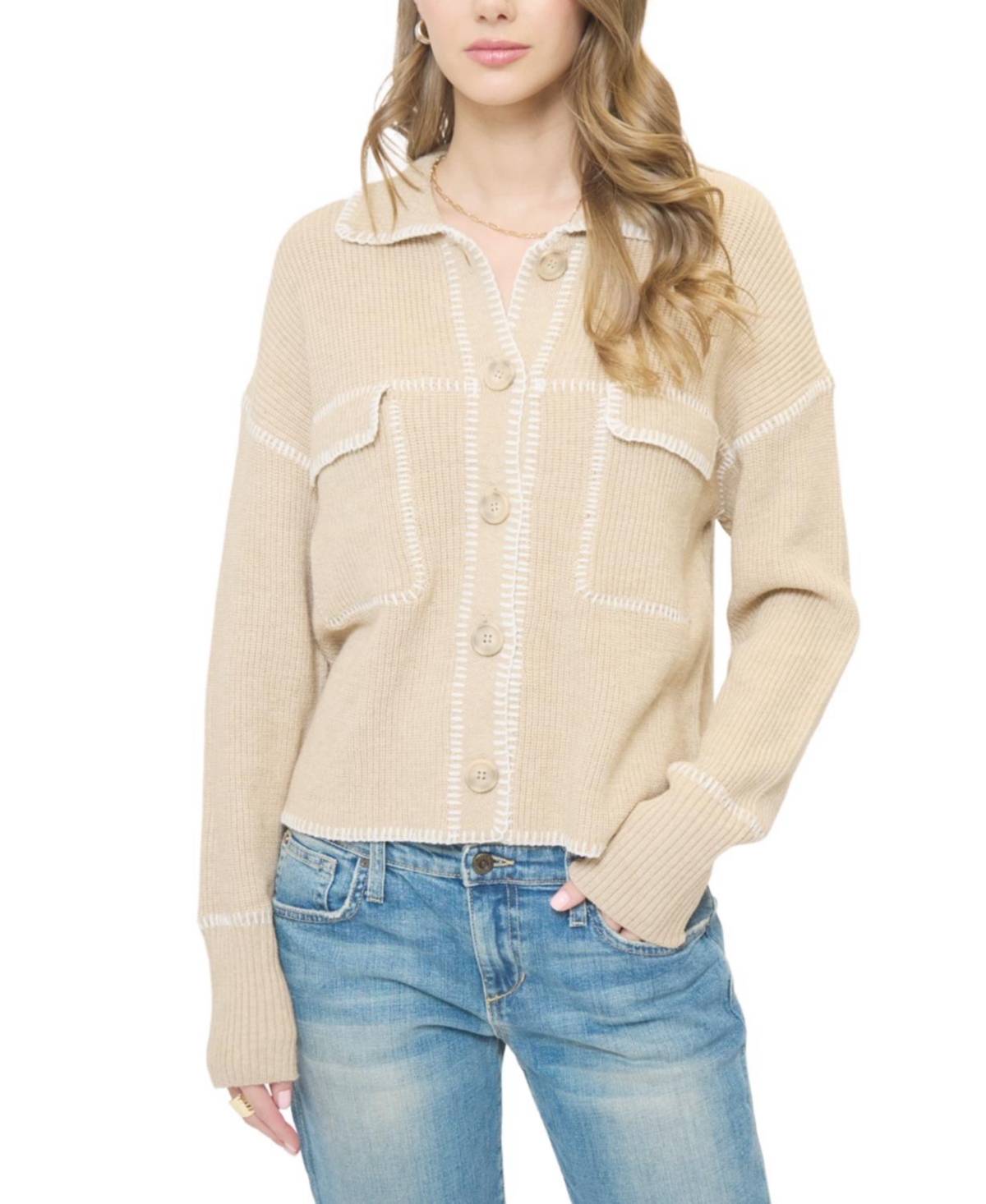Click here for Central Park West Womens Maisie Topstitch Sweater... prices