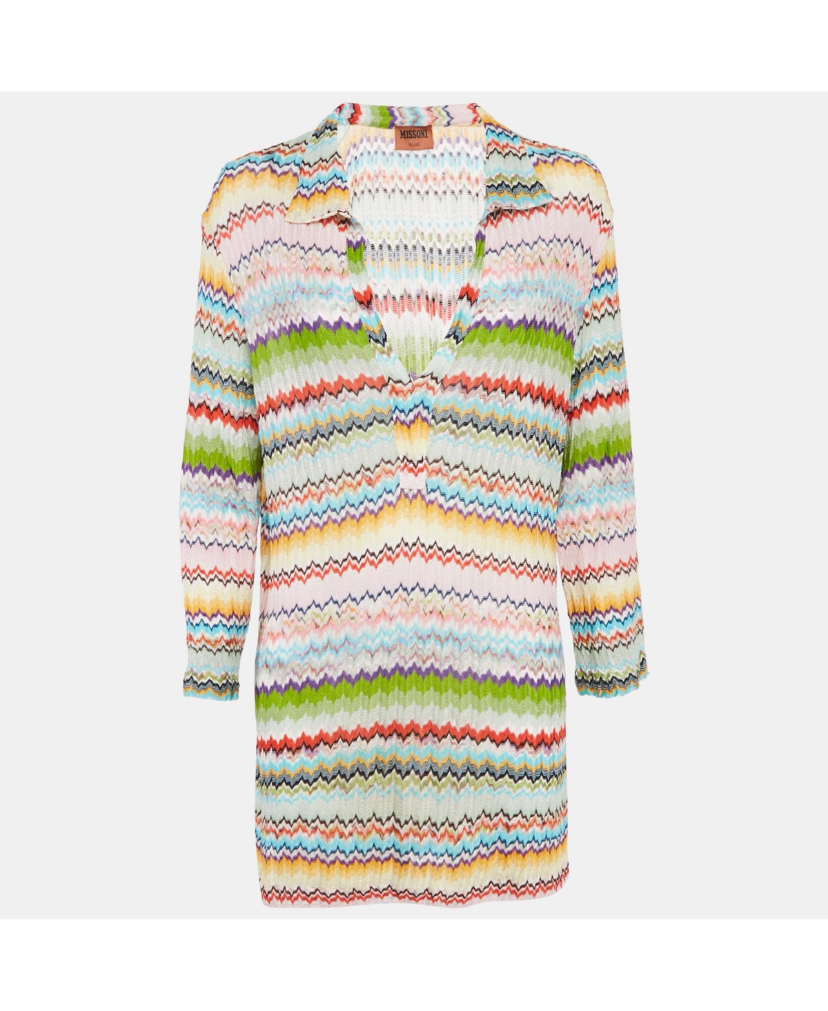 Click here for Pre-Owned Missoni Womens Multicolor Patterned Knit... prices