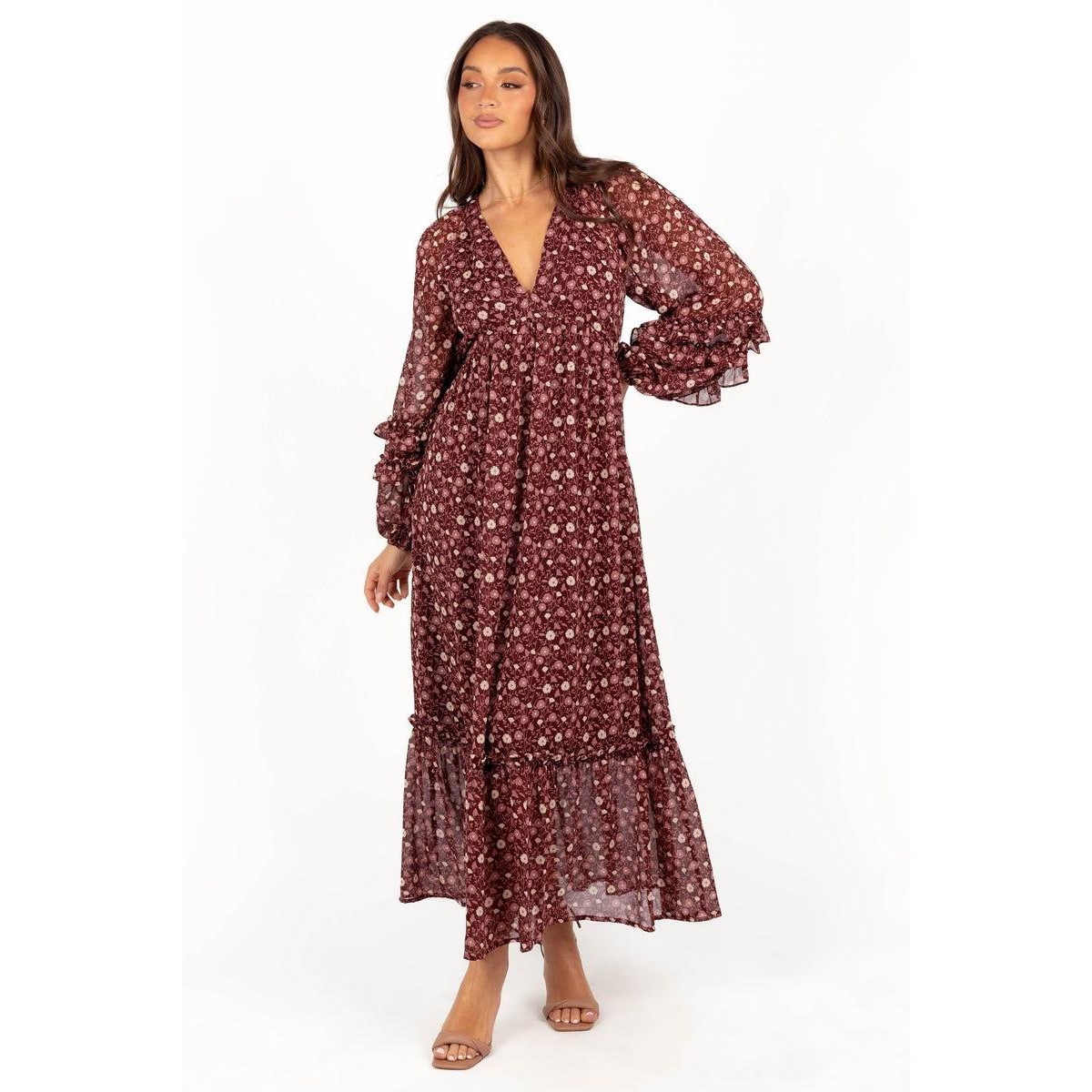 Click here for Petal and Pup Womens Evian Long Sleeve Maxi Dress... prices