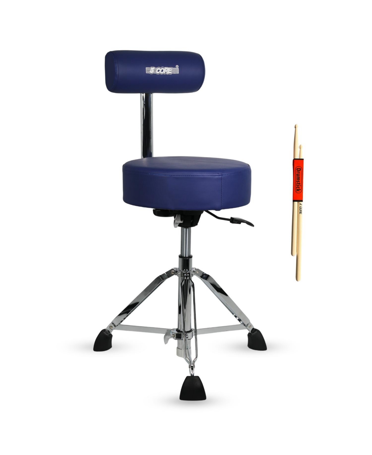 Click here for 5 Core Drum Throne w Backrest 4" Padded Stool... prices