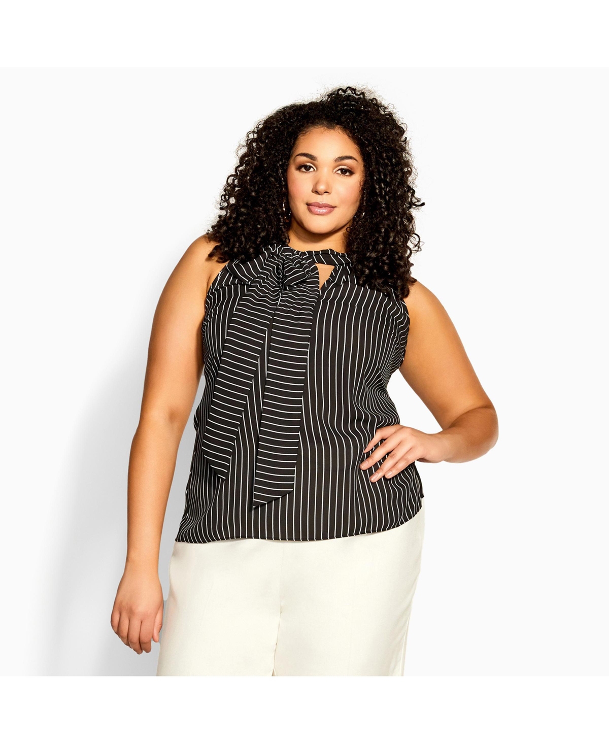 Click here for City Chic Womens Mia Stripe Top - Stripe prices