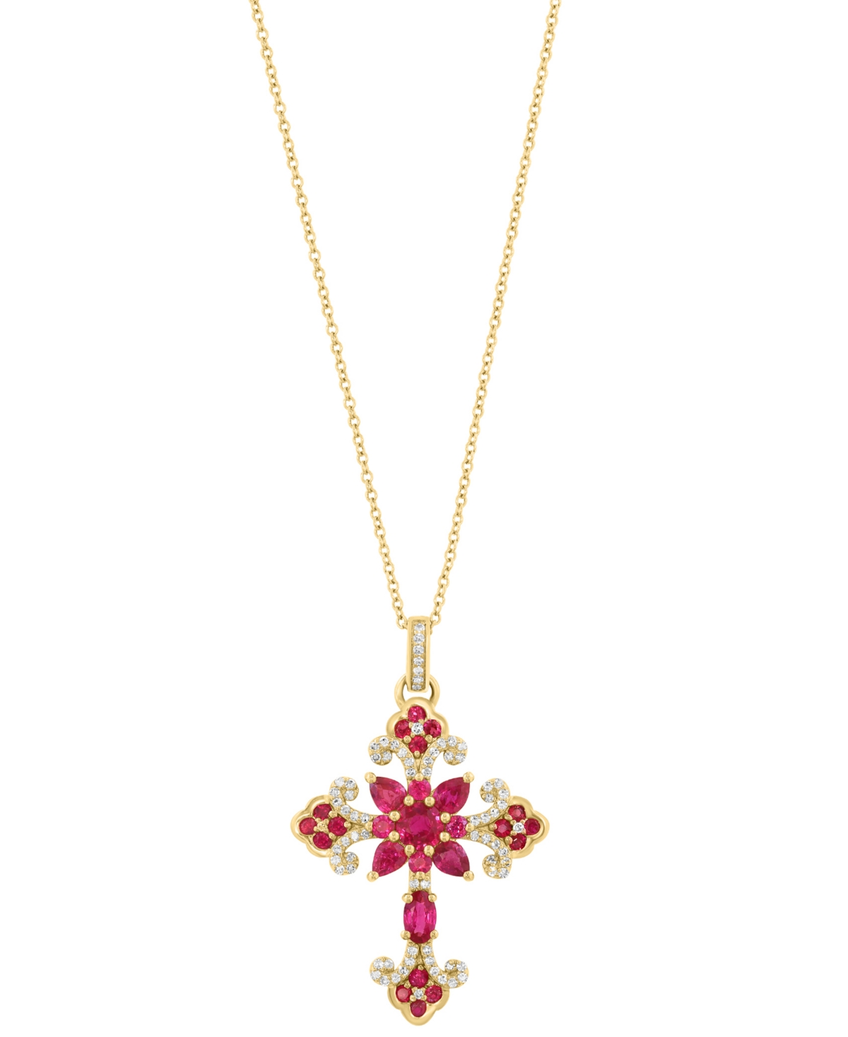 Click here for Effy Collection Ruby (2-3/8 ct. t.w.) & Diamond (1... prices