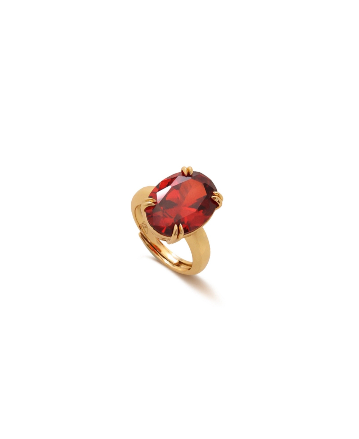 Click here for Retro Chic Cherry Glow Ring - Red  gold prices