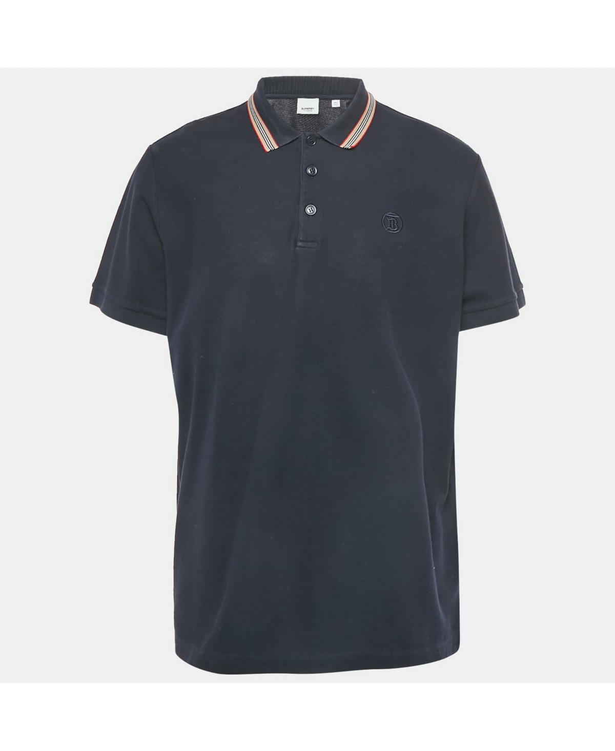 Click here for Pre-Owned Burberry Mens Cotton Striped Collar Deta... prices