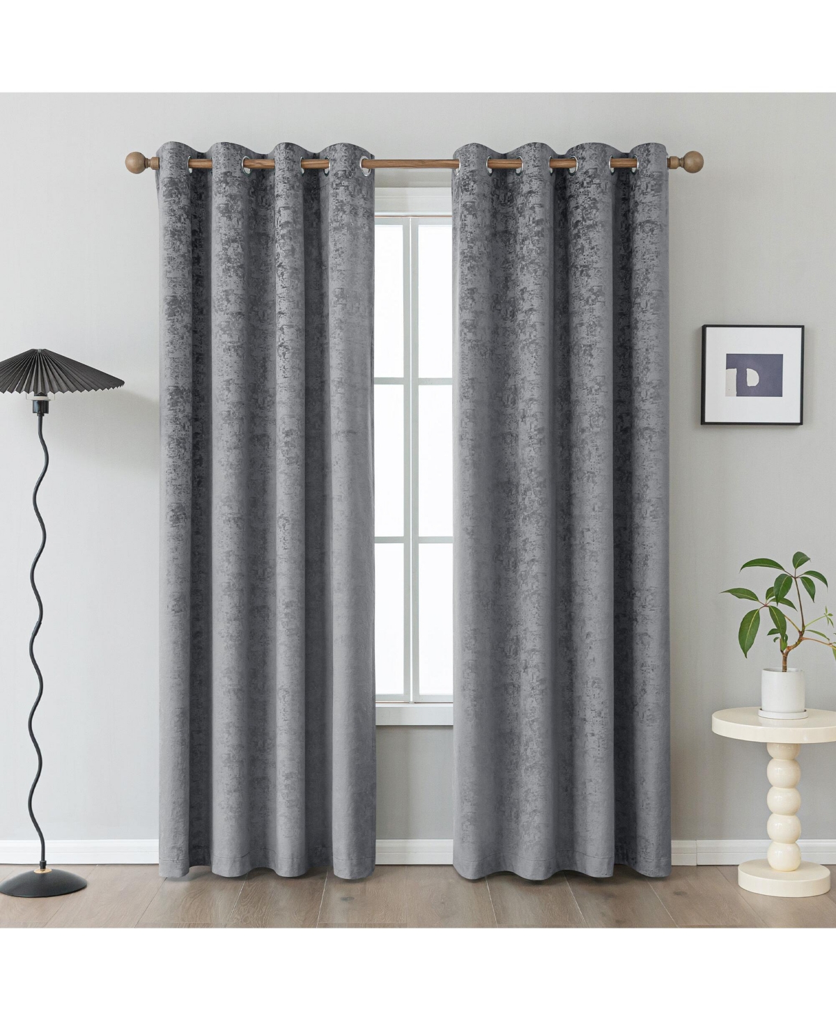 Click here for Awesome Home Fleece Textured Light Filtering Gromm... prices