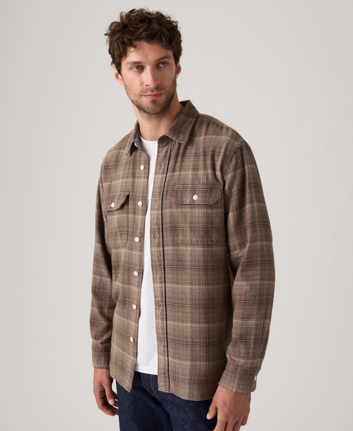 Click here for Levis Mens Relaxed Fit Long Sleeve Button Front Wo... prices