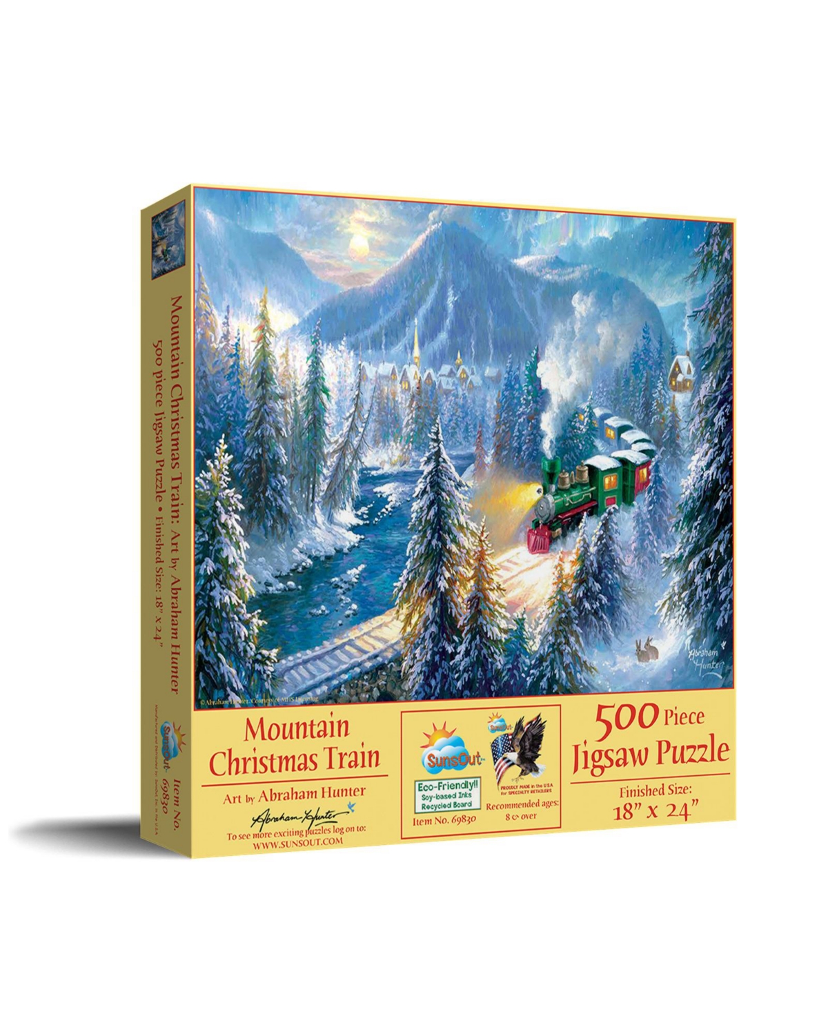 Click here for SunsOut Mountain Christmas Train 500 piece Jigsaw... prices