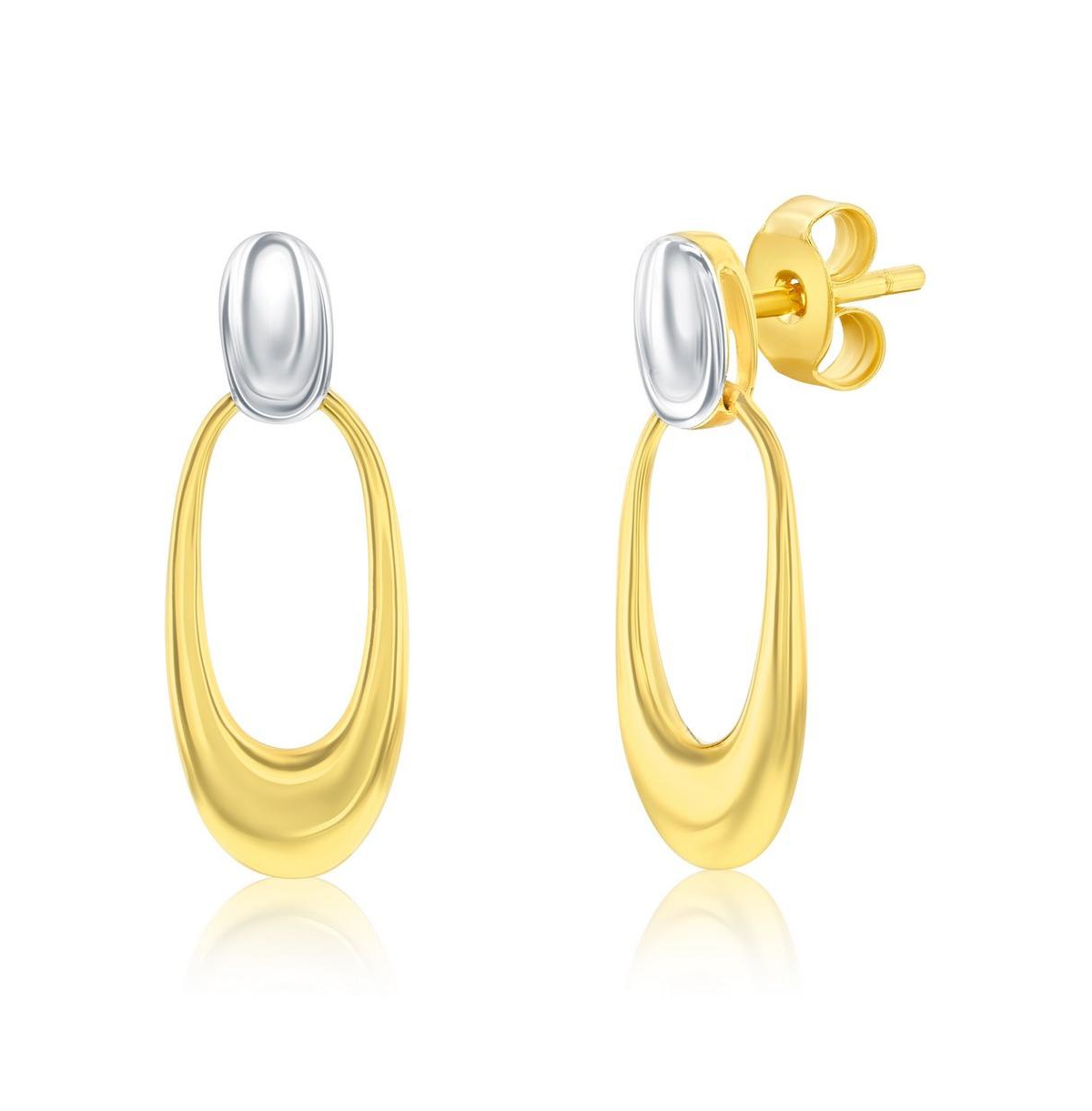 Click here for Simona Sterling Polished Dangle Earrings - Two-Ton... prices