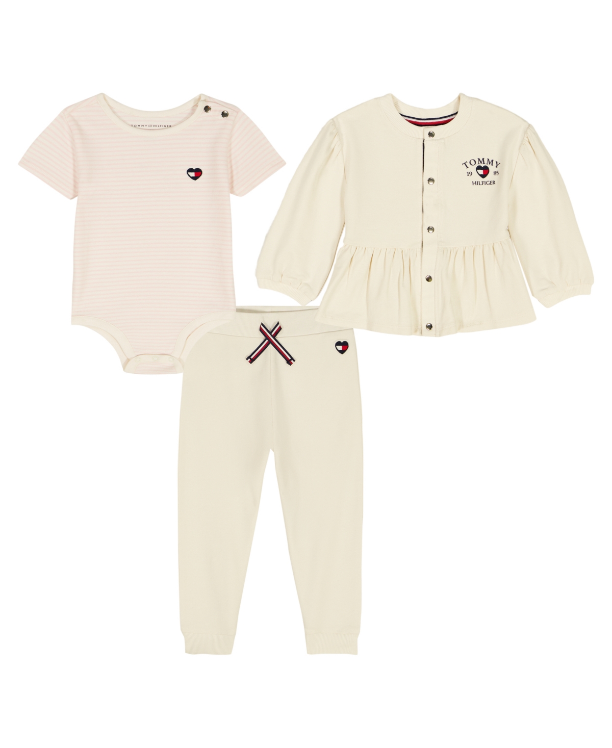 Click here for Tommy Hilfiger Baby Girls Long-Sleeve Top and Bott... prices