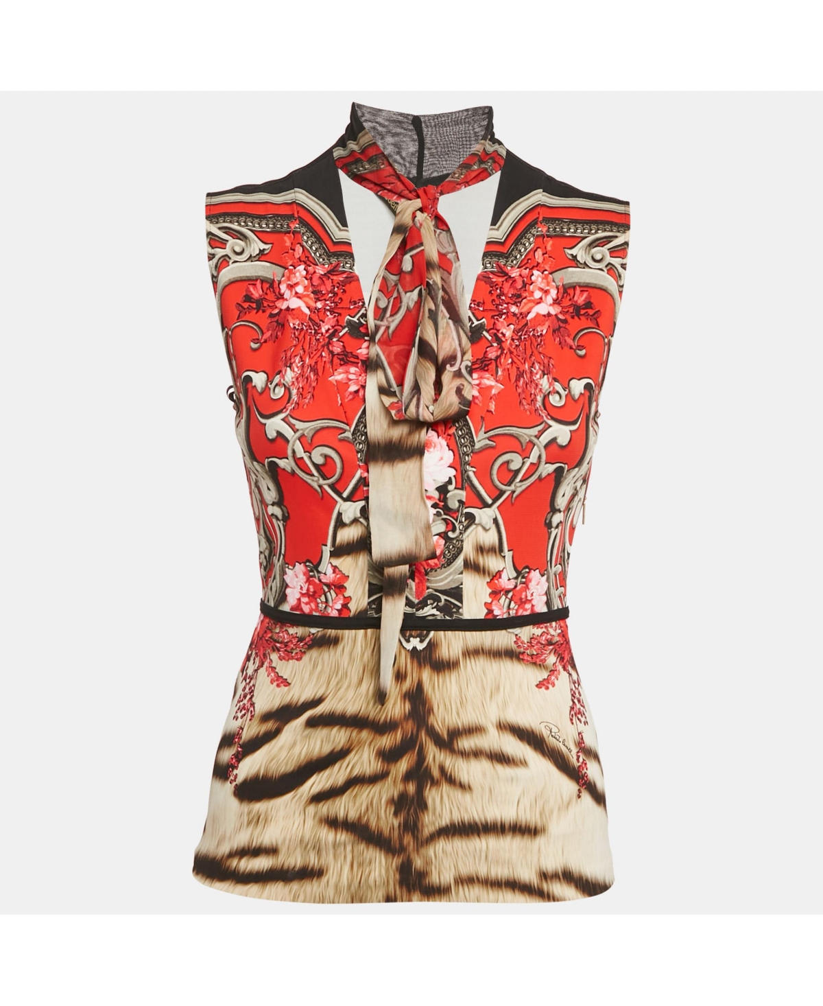 Click here for Pre-Owned Roberto Cavalli Womens Floral Print Jers... prices