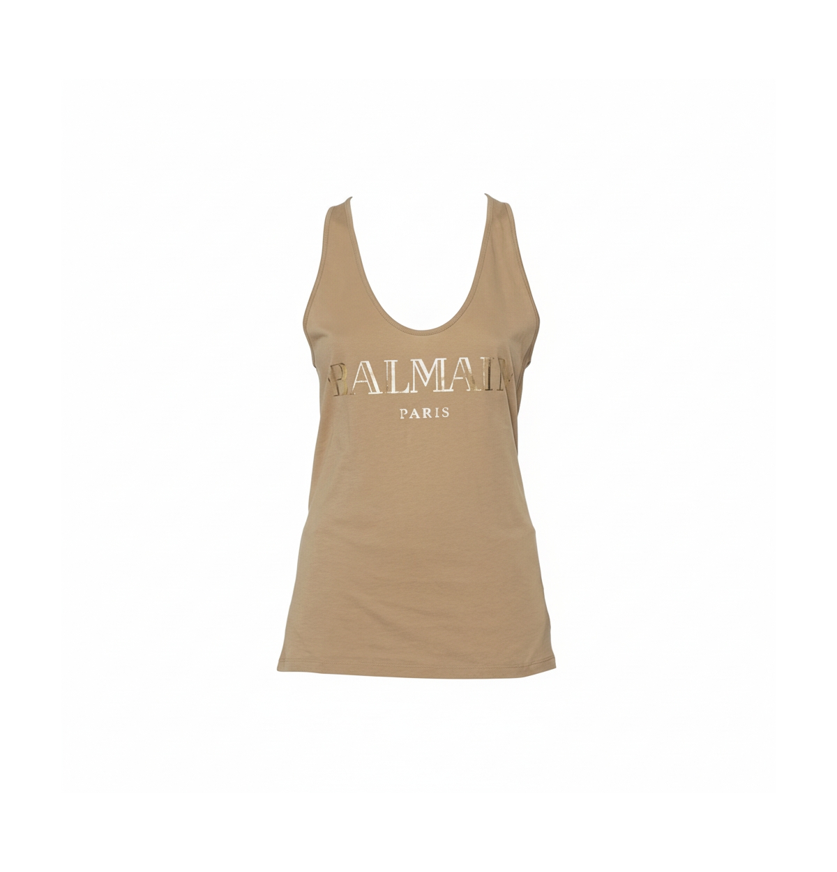 Click here for Pre-Owned Balmain Womens Beige Cotton Logo Printed... prices