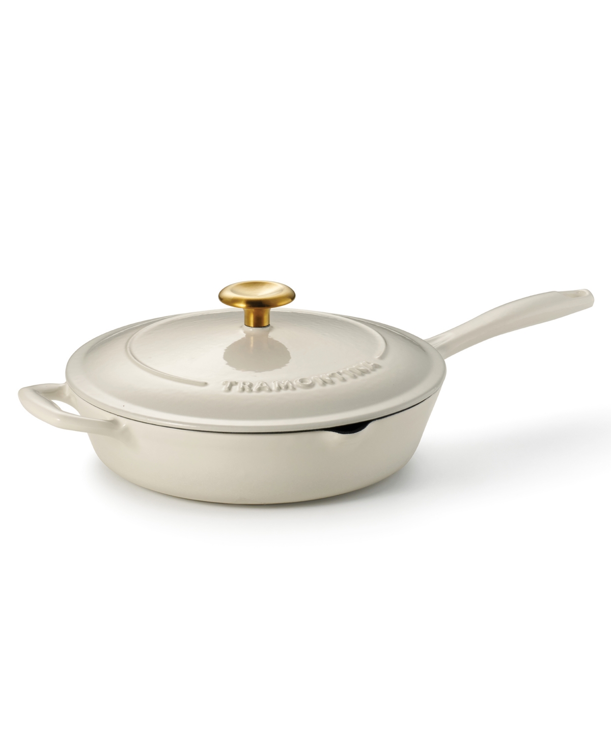 Click here for Tramontina Cast Iron 10 Skillet with Lid - Latte prices