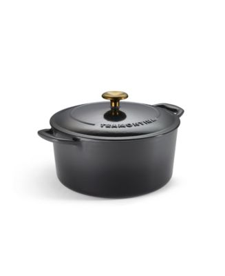 Tramontina Bestow Enameled Cast Iron 5.5-Quart Round Dutch Oven Pot ...