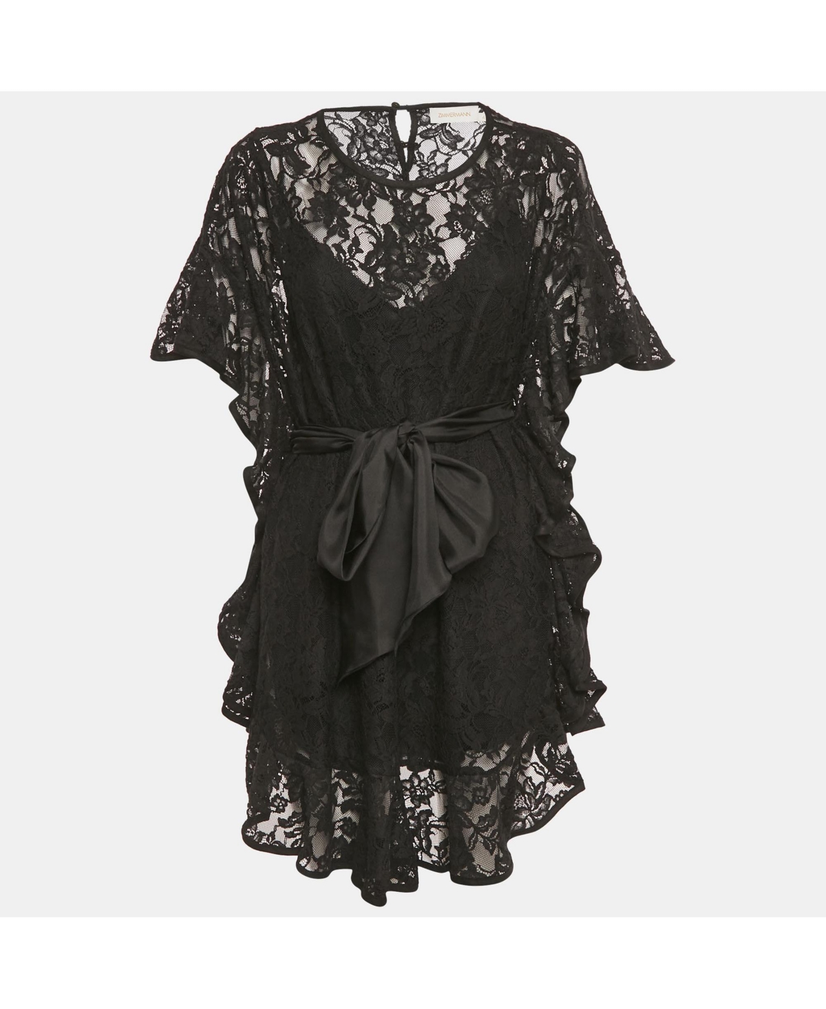 Click here for Pre-Owned Zimmermann Womens Lace Frill Tunic prices