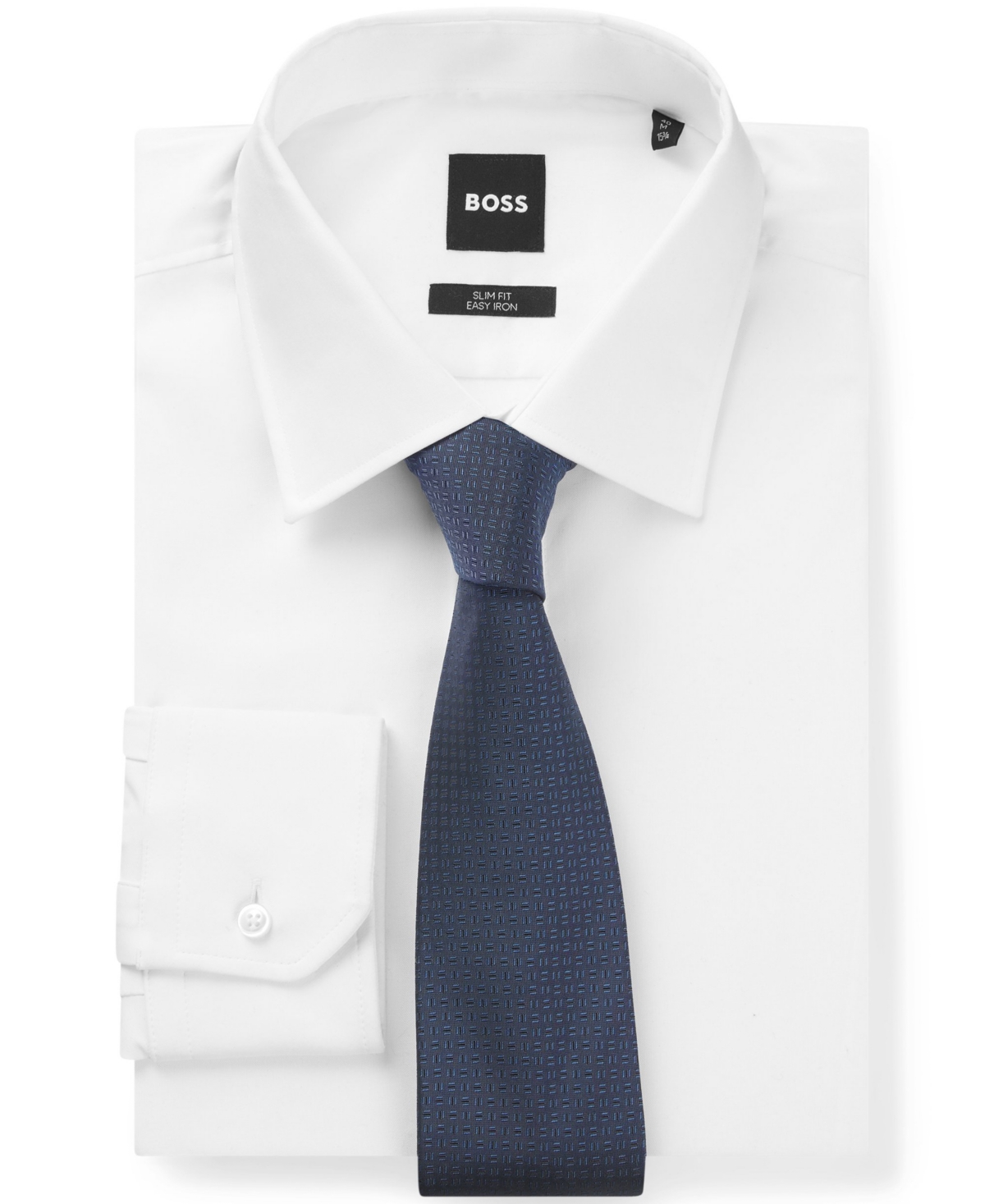 Click here for Boss by Hugo Boss Mens Silk Blend Jacquard-Pattern... prices