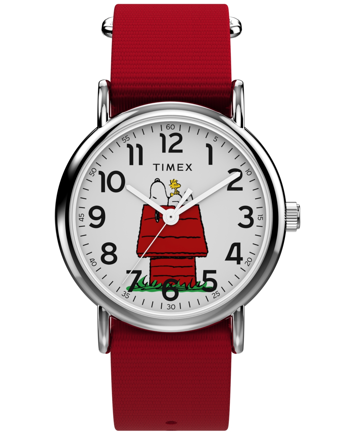 Click here for Timex Unisex Quartz Analog Red Fabric Watch  38mm... prices