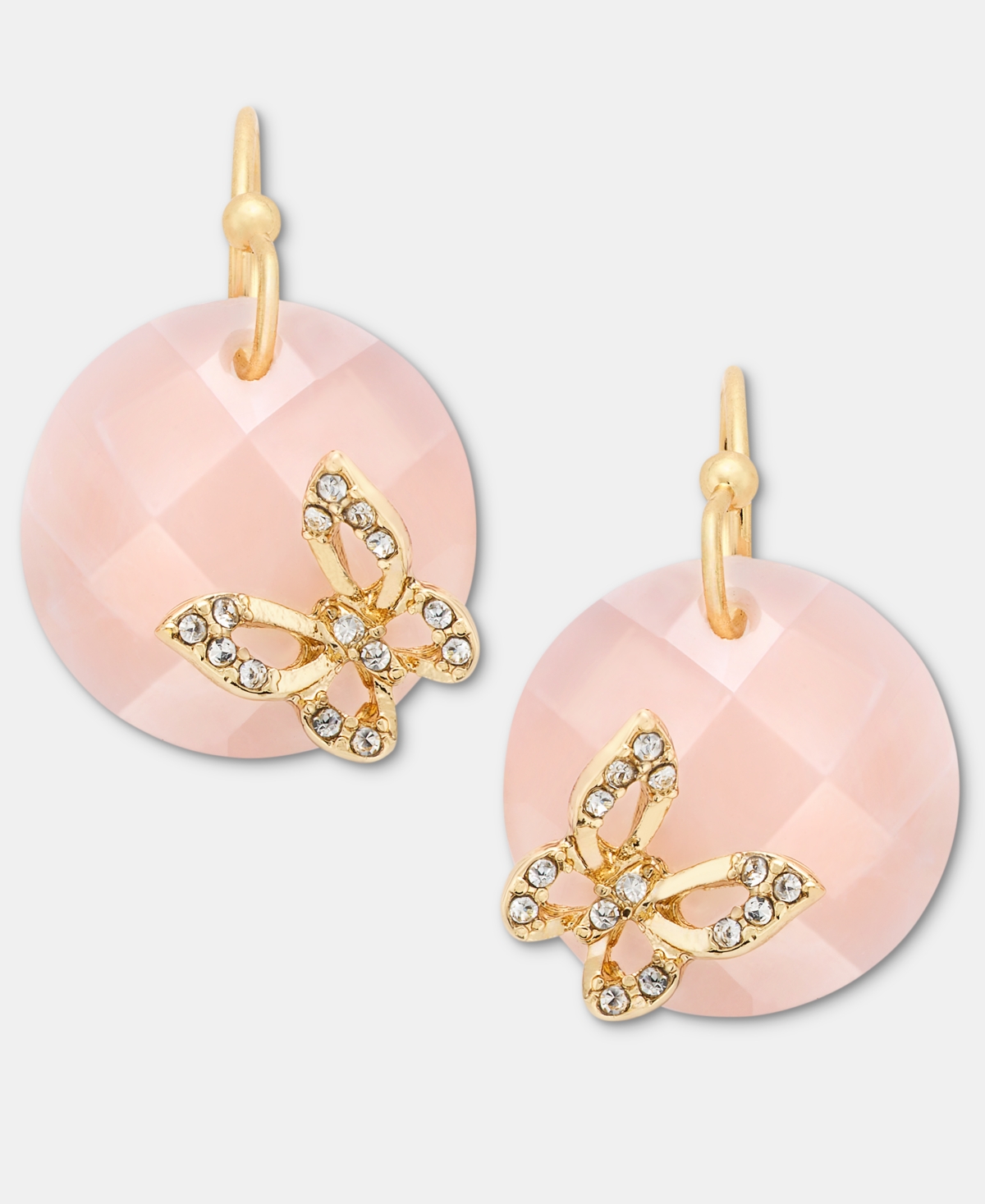 Click here for lonna & lilly Gold-Tone Butterfly Pave Pink Stone... prices