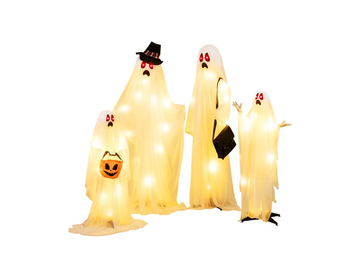 Click here for Mondawe 4 Pcs Halloween Light up White Cloth Ghost... prices