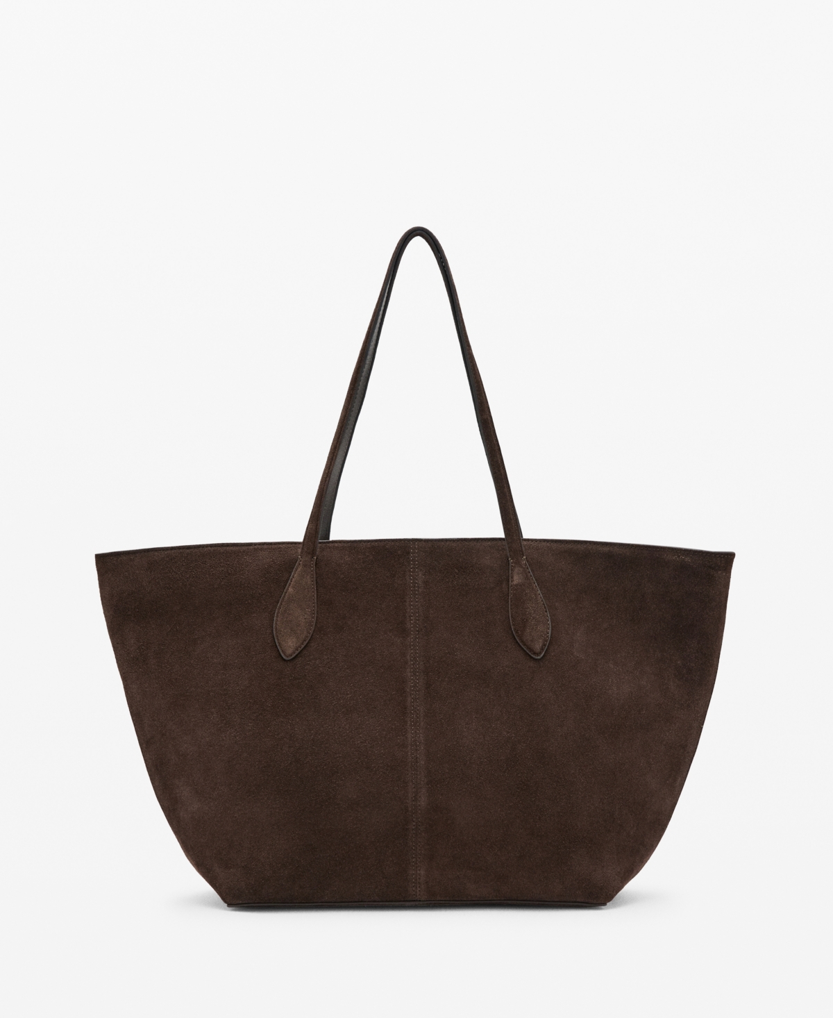 Click here for Mango Womens Suede Shopper Bag - Brown prices