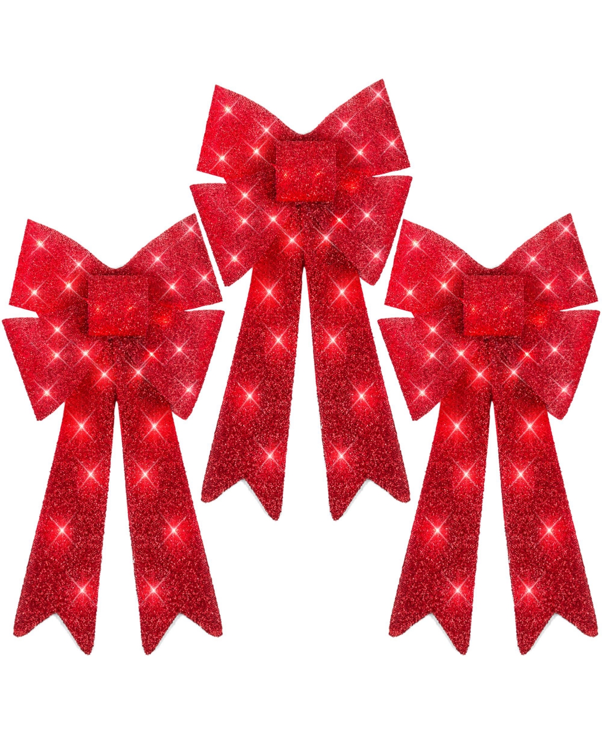 Click here for Best Choice Products Set of 3 Pre-Lit Christmas Bo... prices