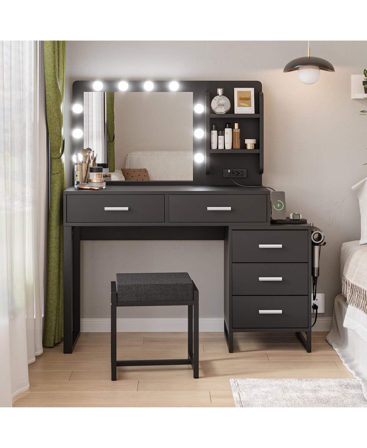Click here for Streamdale 47" Vanity Desk with Adjustable Li... prices