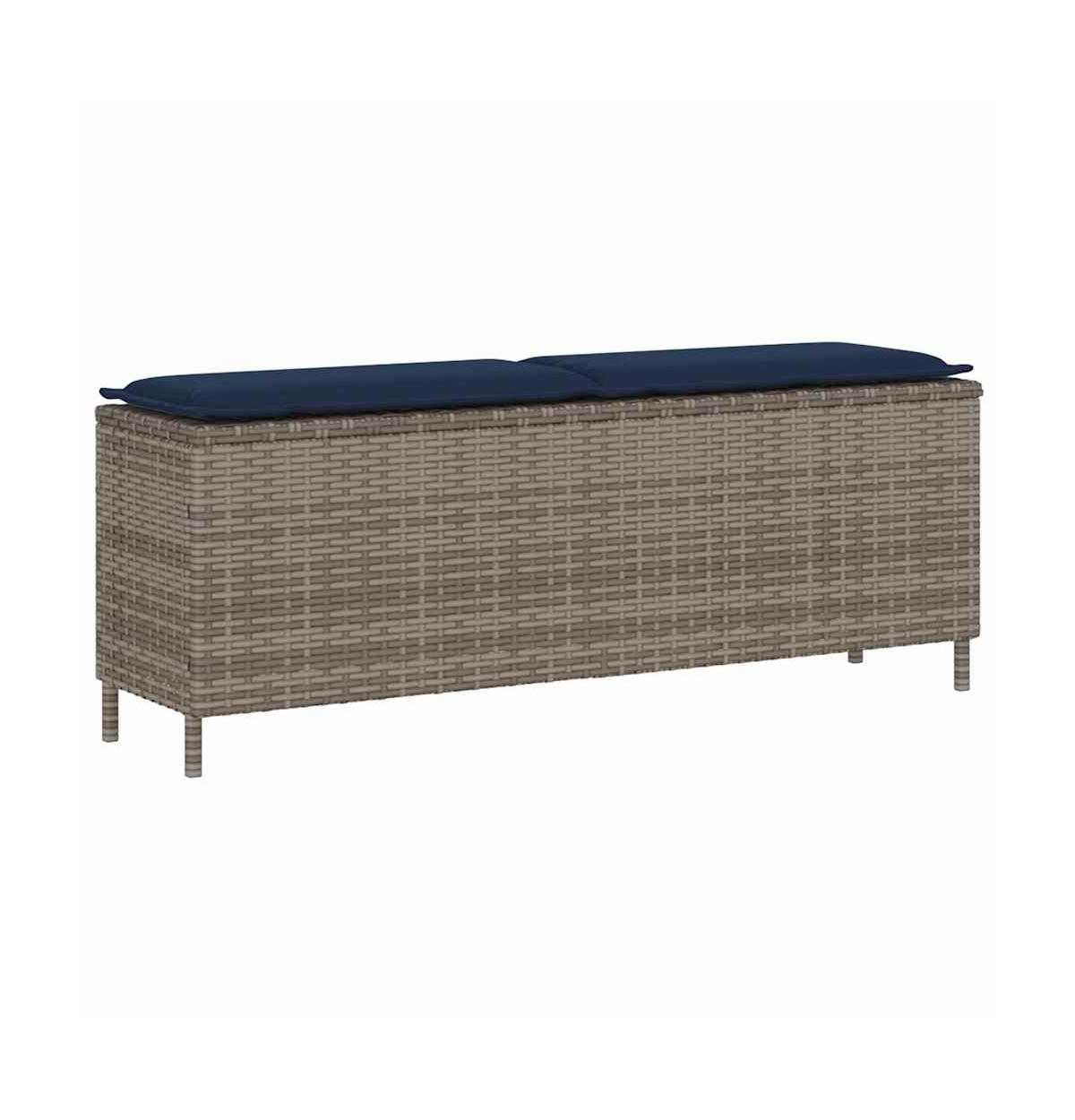 Click here for vidaXL Patio Bench with Cushion Gray 43.3"x11... prices