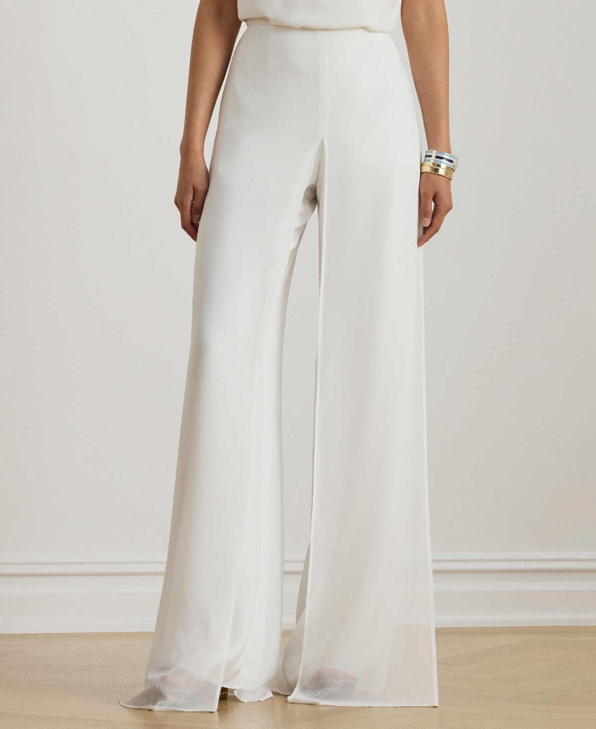 Click here for Lauren Ralph Lauren Womens Wide-Leg Pants - White prices