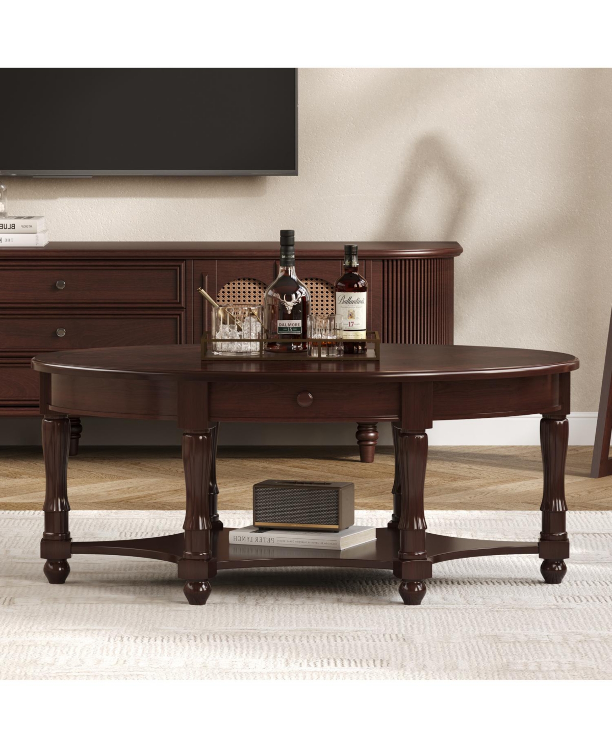 Click here for Streamdale Furniture Vintage Oval Coffee Table - W... prices